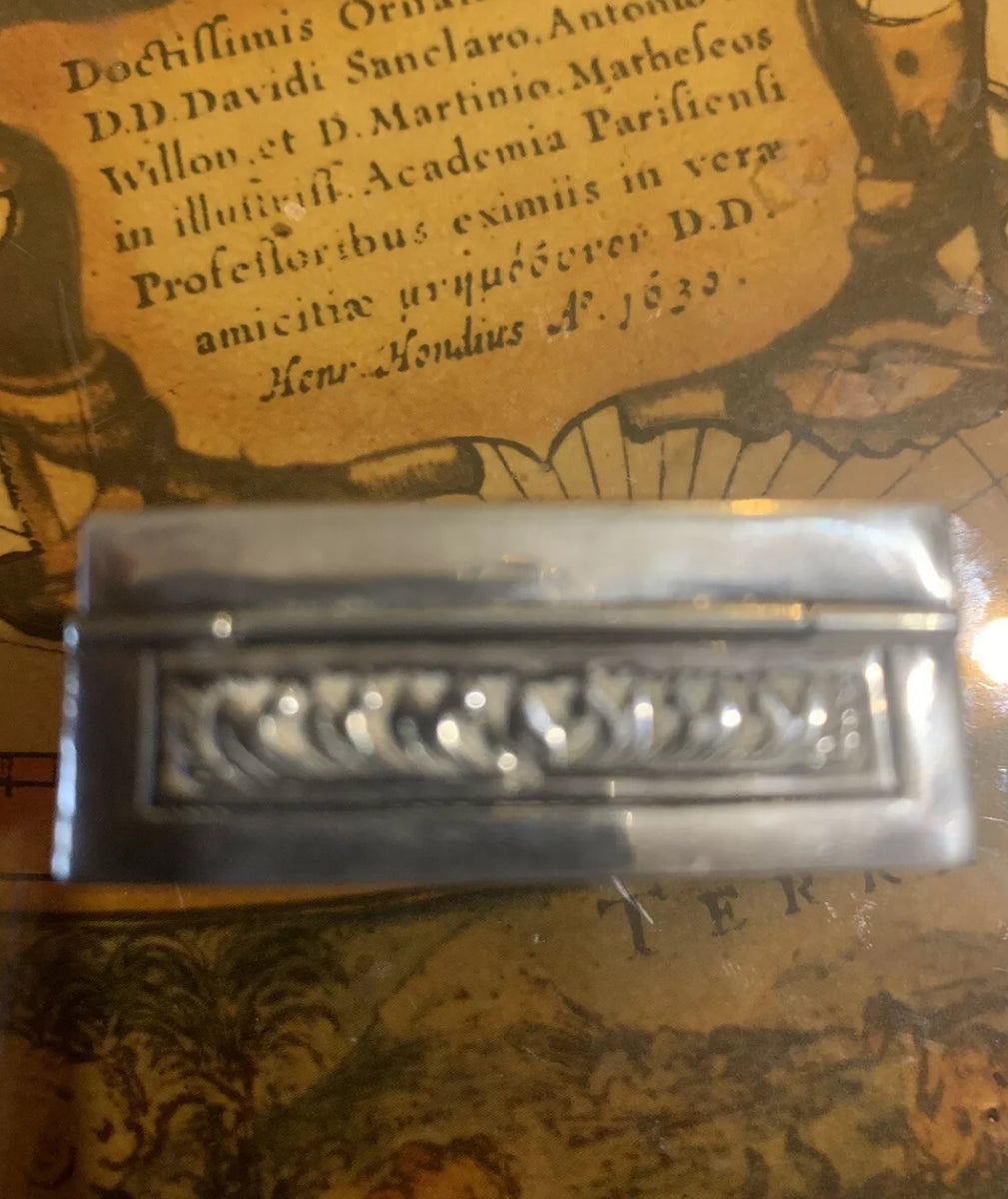 Antique Russian Silver Pill Box