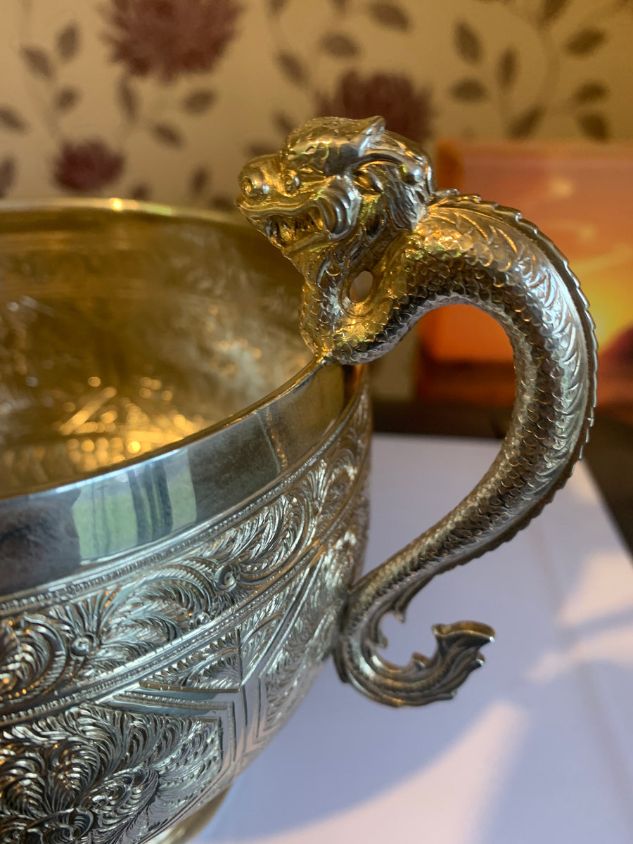 A Victorian silver two-handled bowl,by George Fox, London 1878, in the